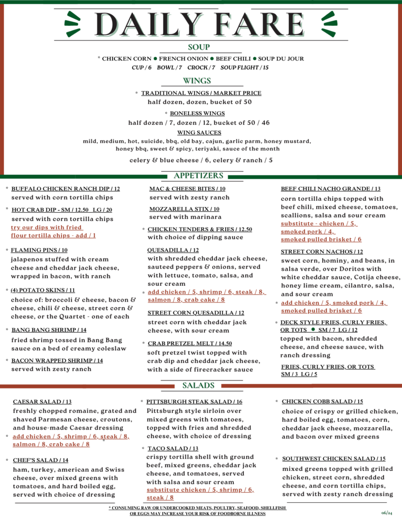 Food & Drink – Hennigans Restaurant & Bar